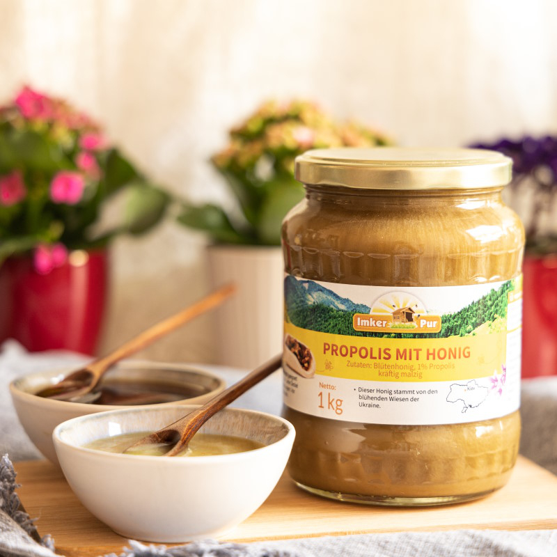 Honig mit Propolis (1000g) | ImkerPur